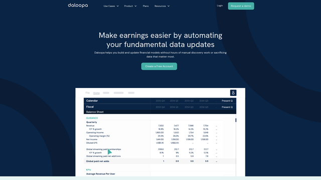 Daloopa AI Reviews: Use Cases, Pricing & Alternatives