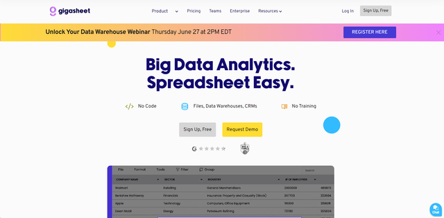 Gigasheet AI Reviews: Use Cases, Pricing & Alternatives