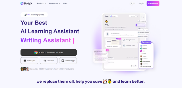 StudyX AI Reviews: Use Cases, Pricing & Alternatives